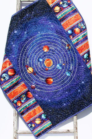 LAST ONE Space Nursery, Quilt, Planets Crib Bedding, Solar System Quil