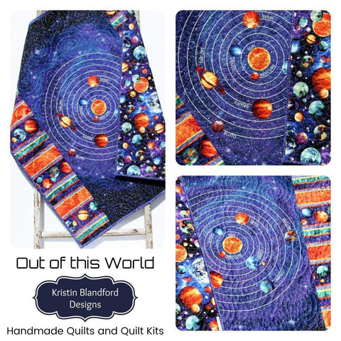 LAST ONE Space Nursery, Quilt, Planets Crib Bedding, Solar System Quil