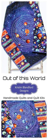 LAST ONE Space Nursery, Quilt, Planets Crib Bedding, Solar System Quil